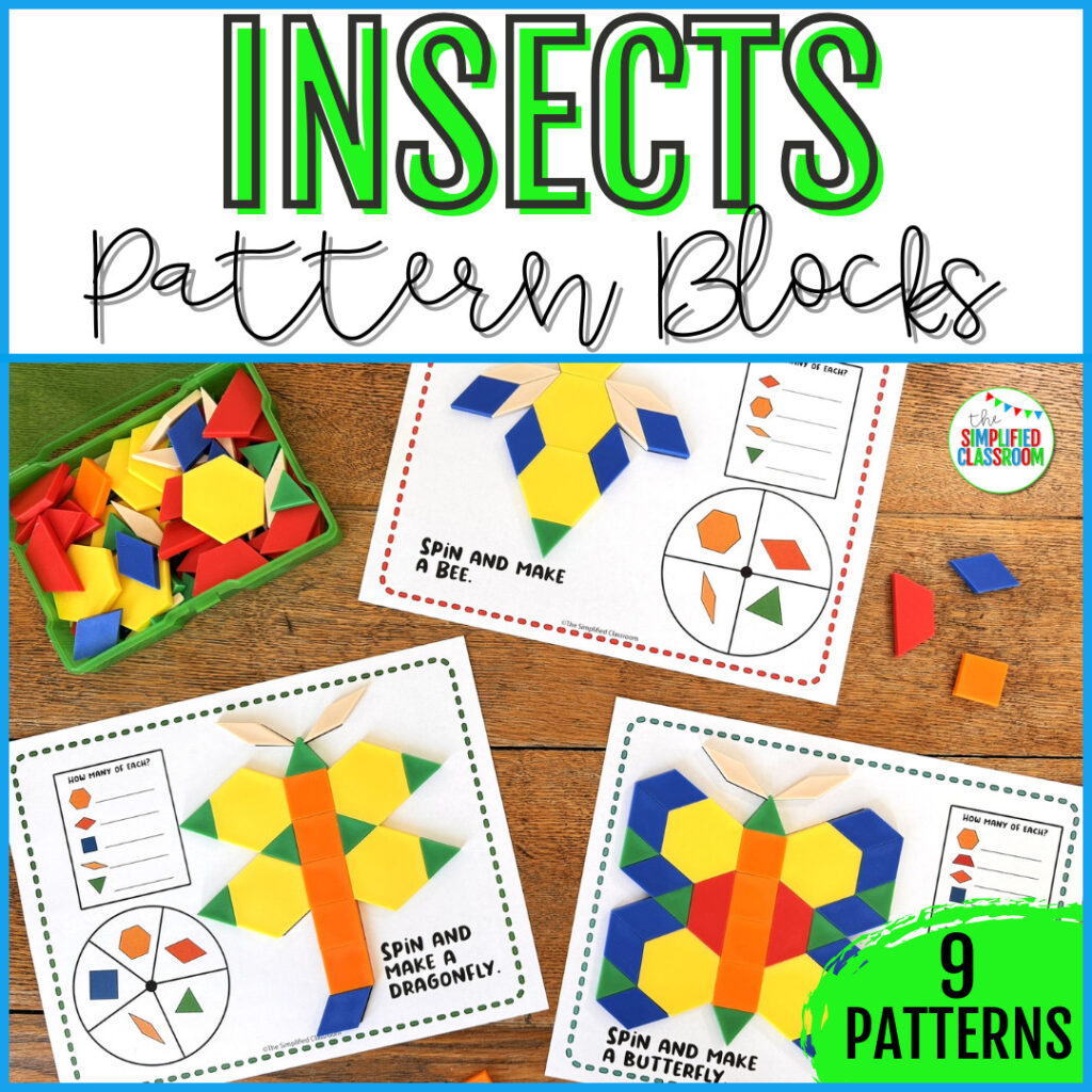Insect Pattern Blocks Printable Tangrams Puzzles Pattern Block ...