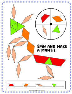 Insects Pattern 2D Shapes Blocks Math Activity Center – The Simplified ...