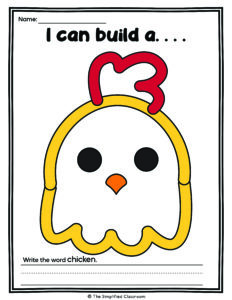 Farm Animal Play Dough Mats for Fine Motor FUN - The Simplified Classroom