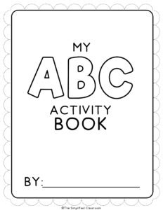 Kindergarten Letters A to Z Activity Book for Letter Sounds - The ...