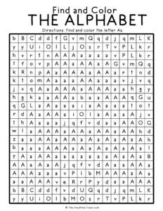 A to Z Letter Coloring Mazes NO PREP Worksheets - The Simplified Classroom