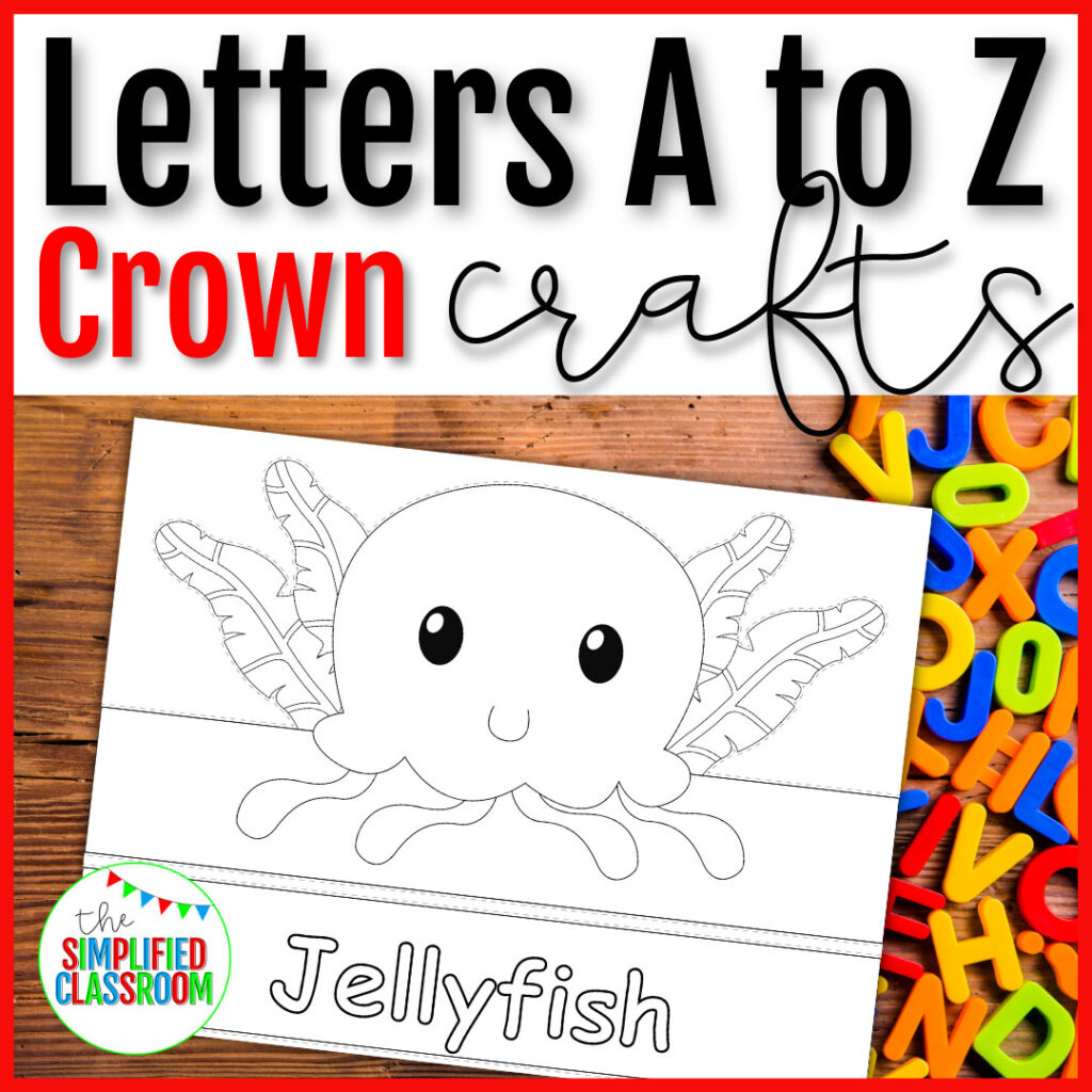 A to Z Letter Animal Crown Crafts FUN ABC Activity - The Simplified ...