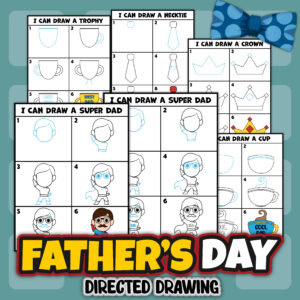 Fathers Day Directed Drawing NO PREP Activity Craft Great for Gift ...