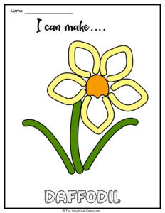 Spring Flower Play Dough Mats for Fine Motor FUN - The Simplified Classroom