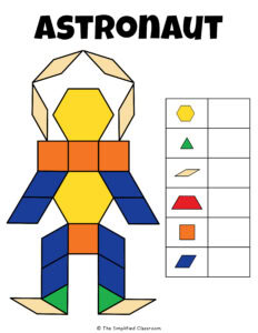Outer Space Pattern Blocks Math Activity – The Simplified Classroom