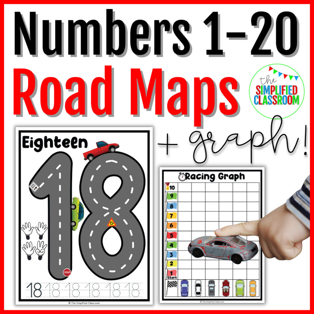 Number Road Mats Numbers 1 - 20 plus Graphing for Hands on Fun with ...