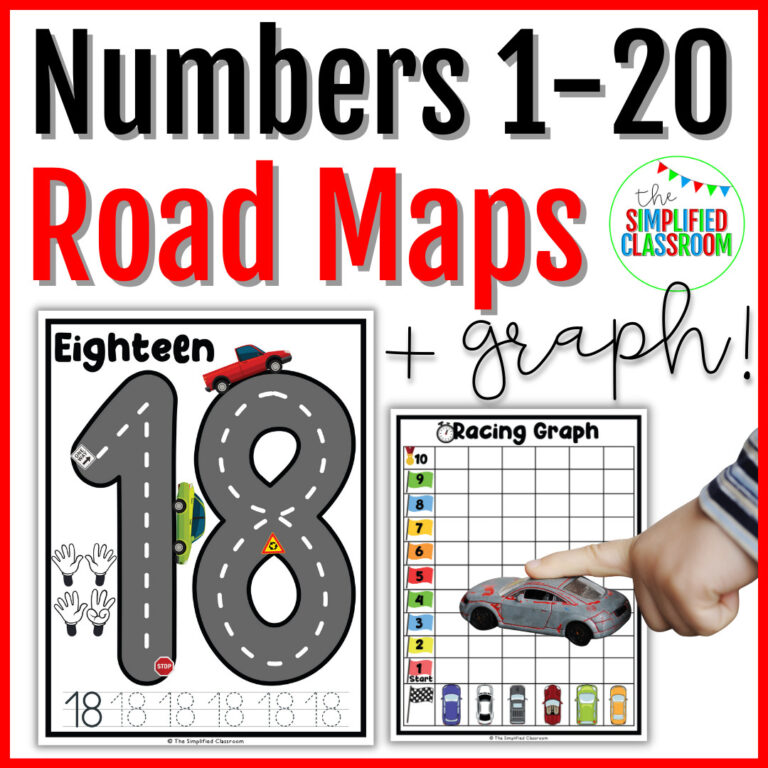 Number Road Mats Numbers 1 - 20 plus Graphing for Hands on Fun with ...