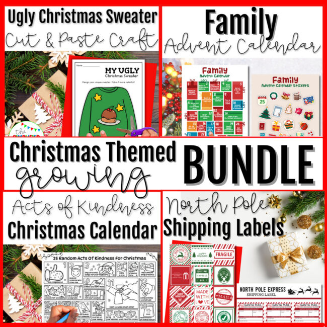 Bundle of Christmas Themed Worksheets and Activities - The Simplified ...