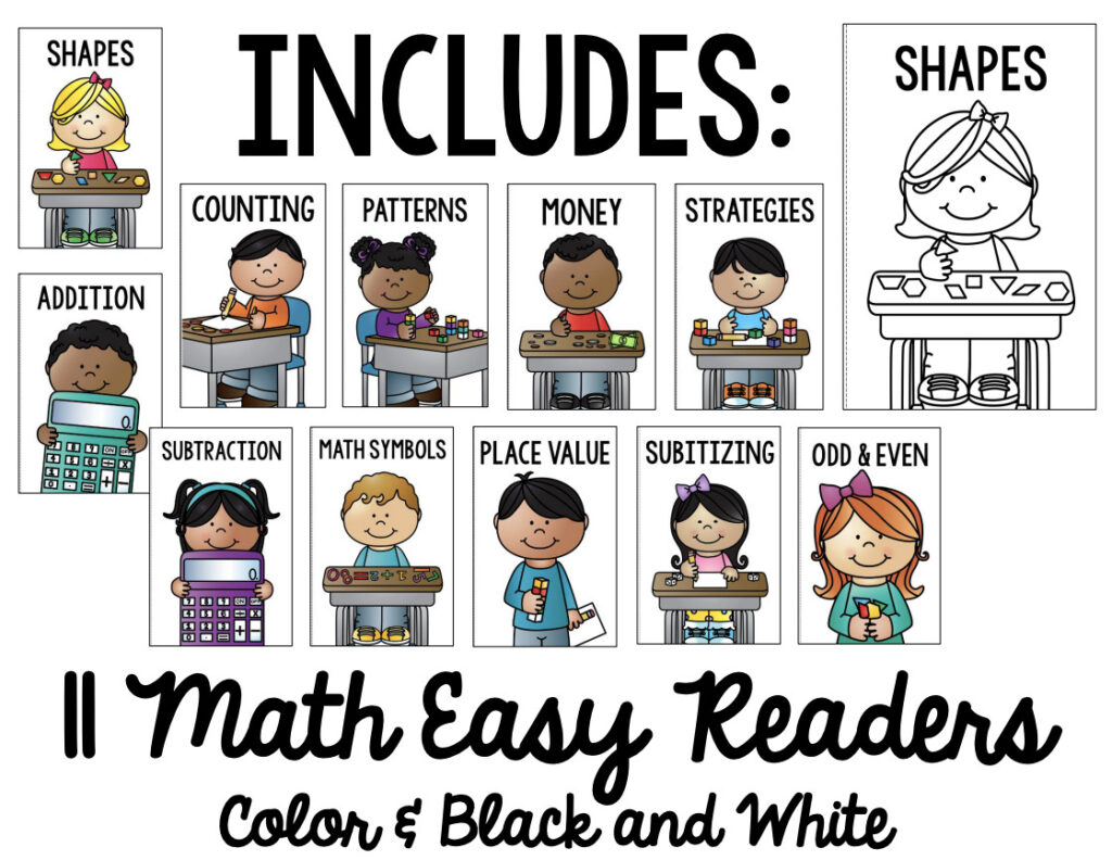 Math Easy Readers Decodable First Grade Printable Math Books - The ...