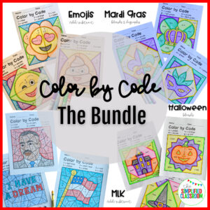 MEGA BUNDLE of Color by Code Activities Addition Subtraction Blends and ...