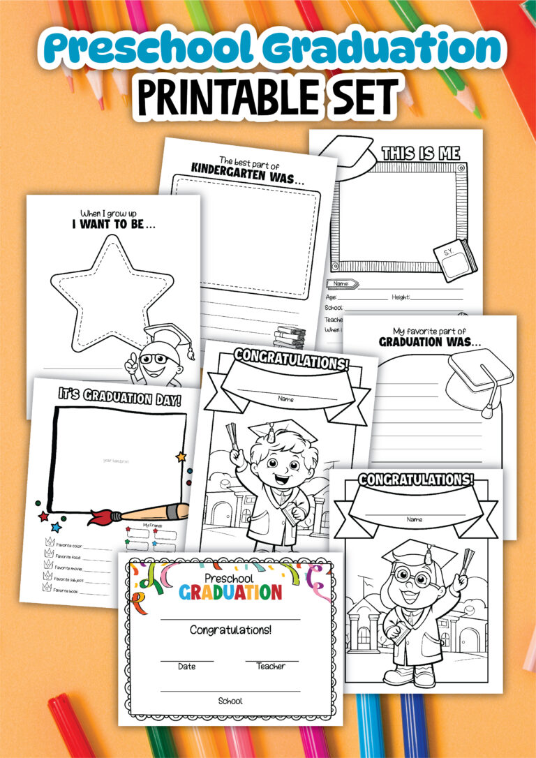 Preschool Graduation Activity Set - The Simplified Classroom