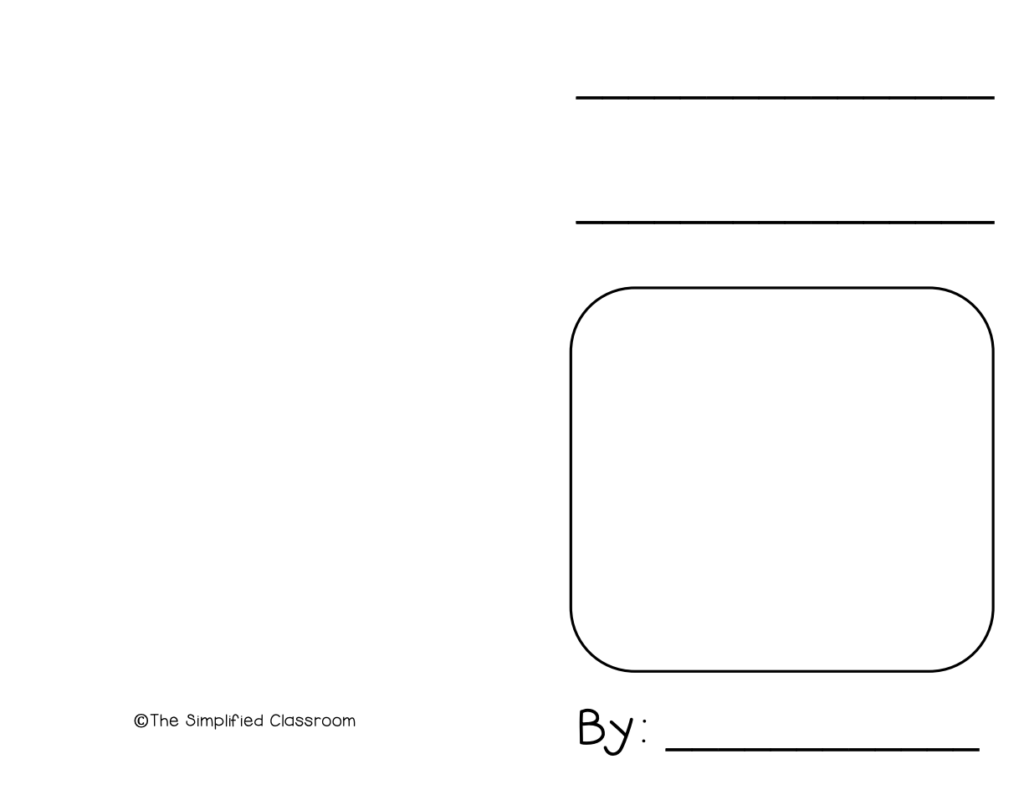 FREE Blank Books for Writers Workshop First Grade Writing Pages - The ...