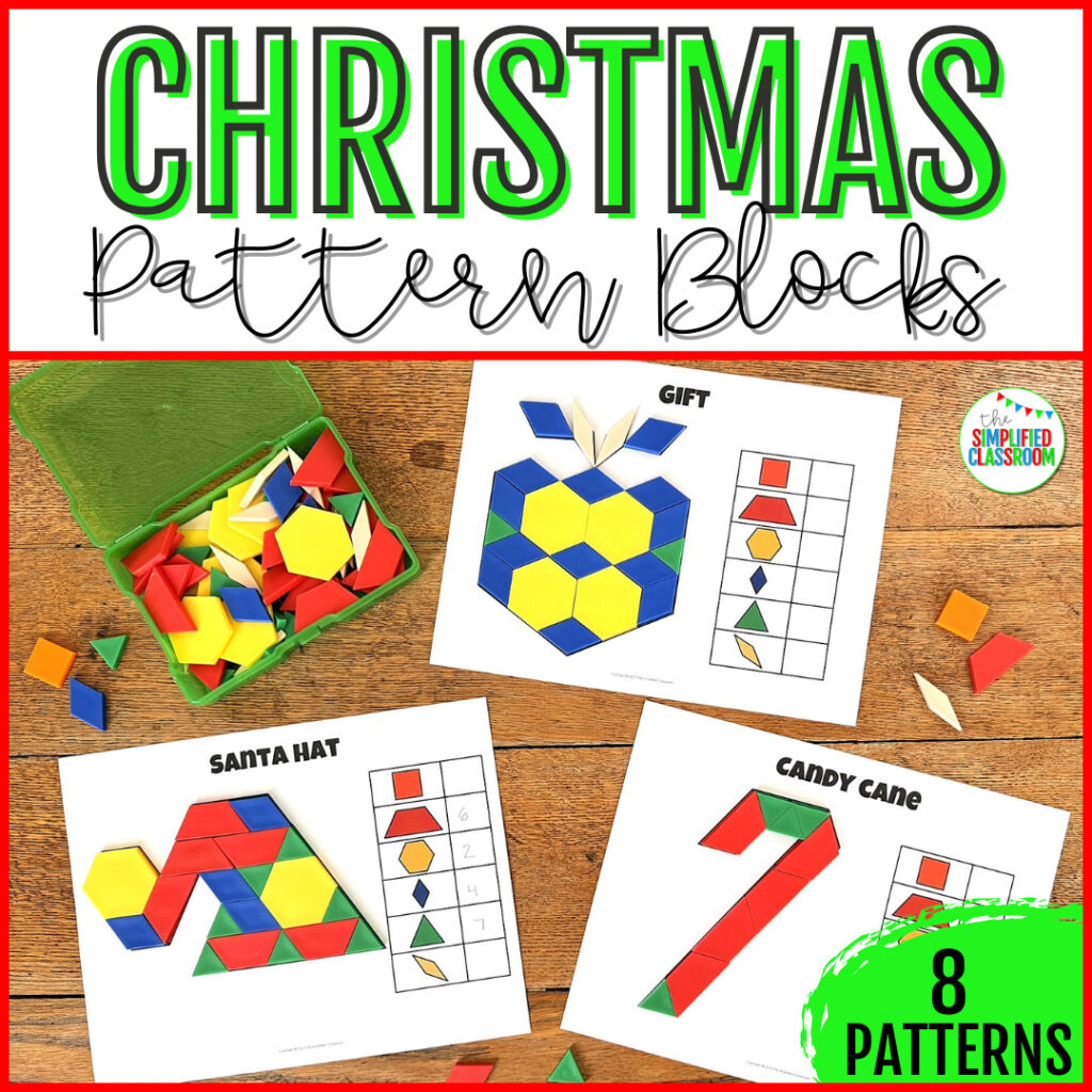 Christmas Tangrams Activities & Printable Tangrams Pattern Blocks Mats ...