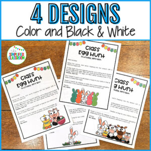Easter Egg Hunt Letter or Easter Party Letter to Parents Classroom ...