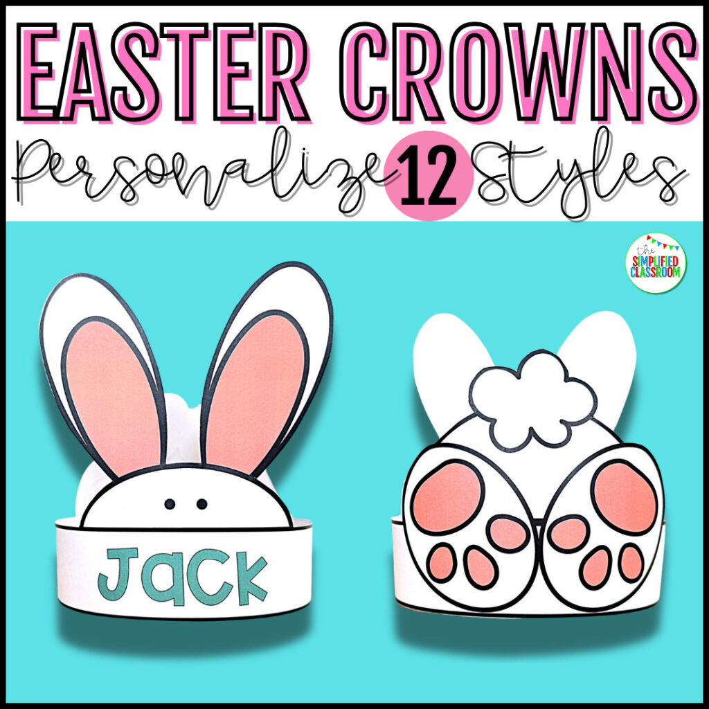 Easter Hat Art and Craft Bunny Headband Easter Crown Peep Day Hat Cut ...