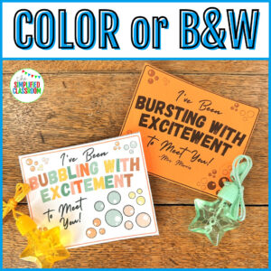 Bubbling With Excitement to Meet You Gift Tags – Bubble-Themed ...