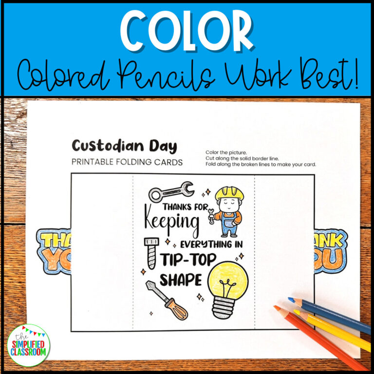 National Custodian Day - Thank You Cards to Custodians to show ...