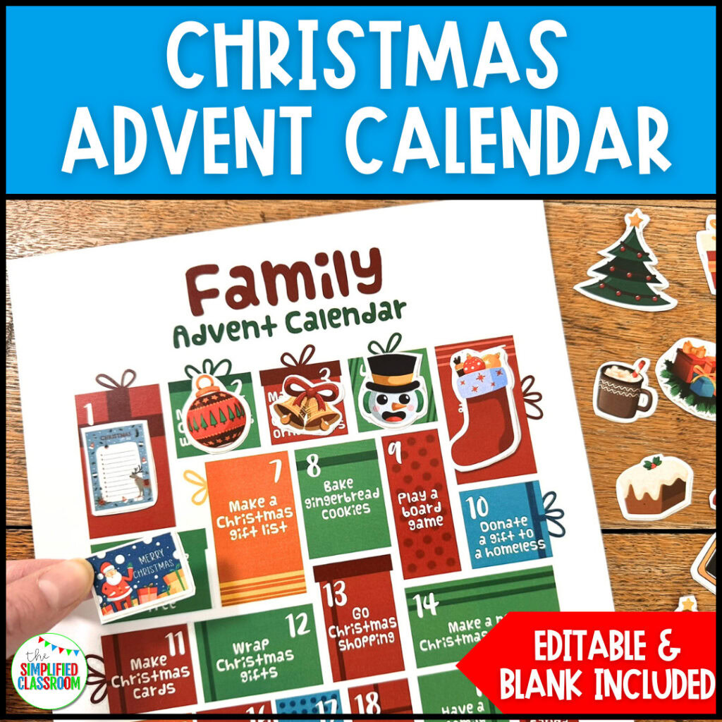 Advent Calendar Activities for Kids Fun, Easy, and Classroom-Ready ...