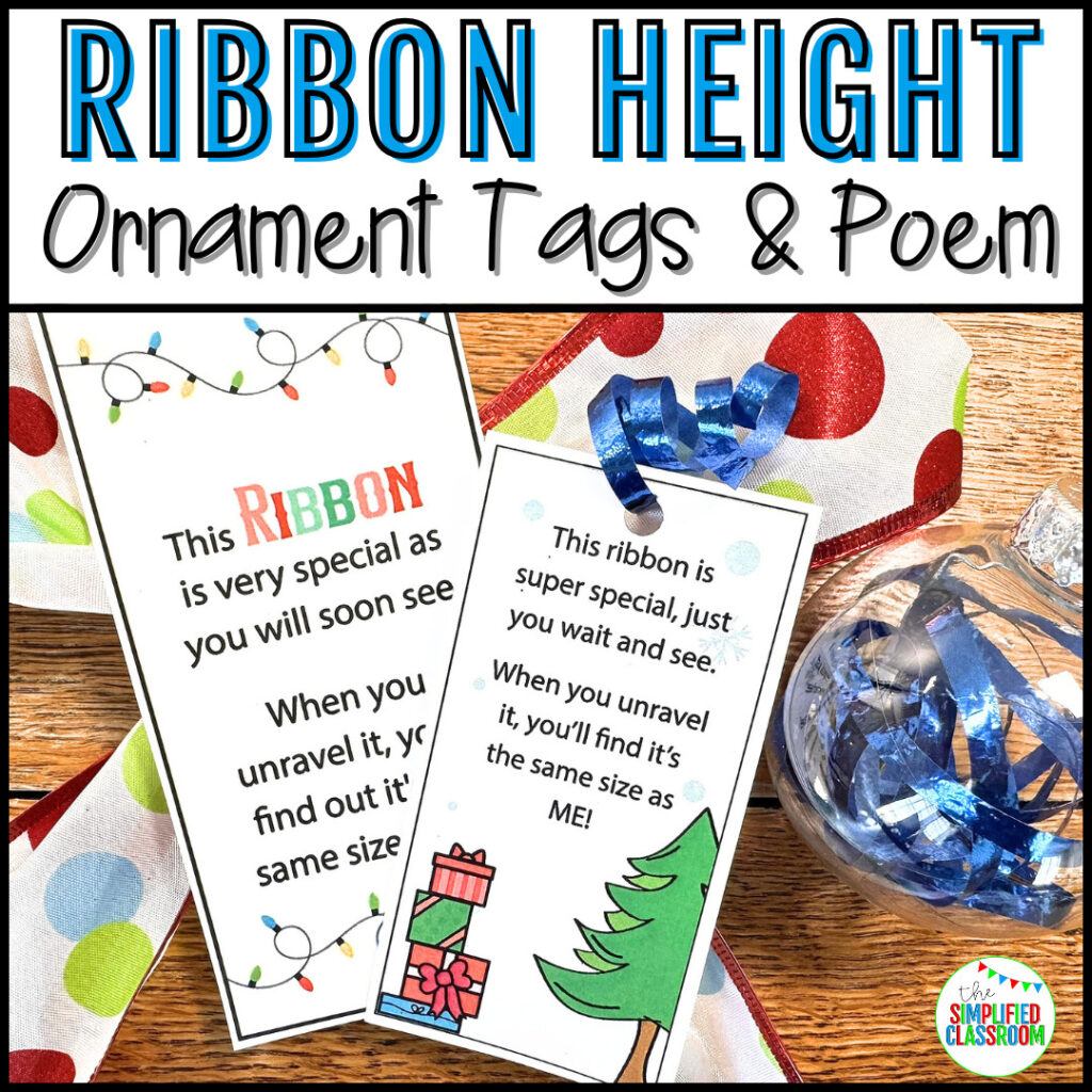 Ribbon Height Ornament Tag & Poem Christmas Parent Gift Craft for ...
