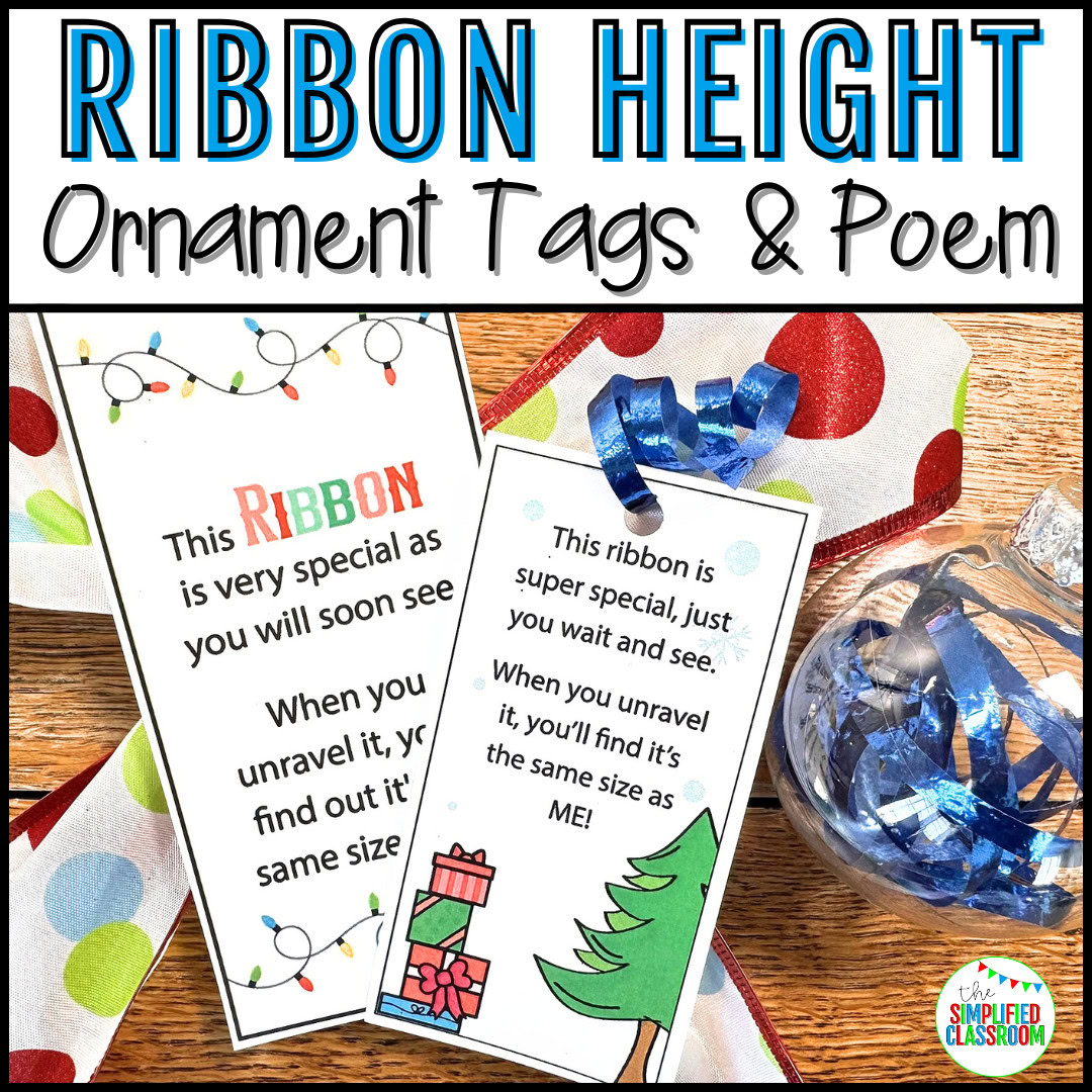 Ribbon Height Ornament Tag & Poem Christmas Parent Gift Craft for ...