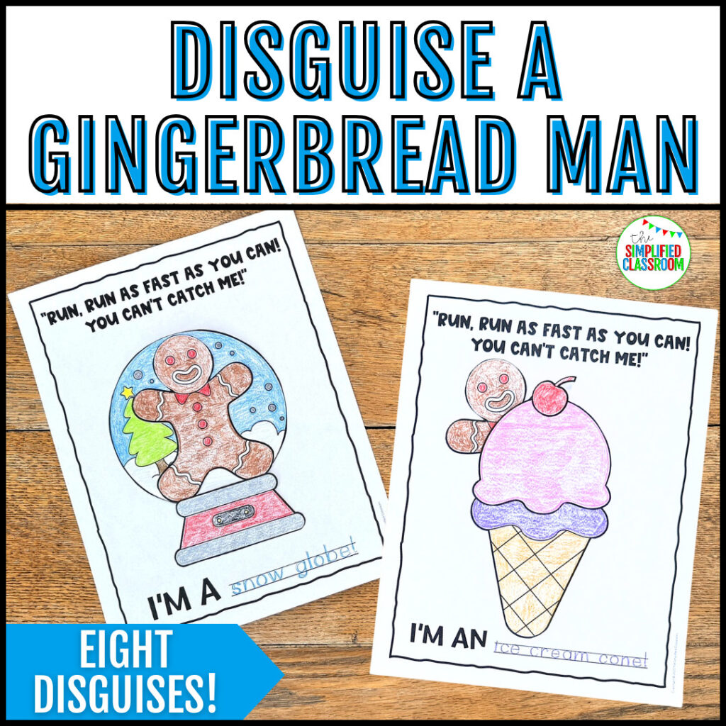 Gingerbread in Disguise Craftivity Fun Holiday Classroom Activity - The ...