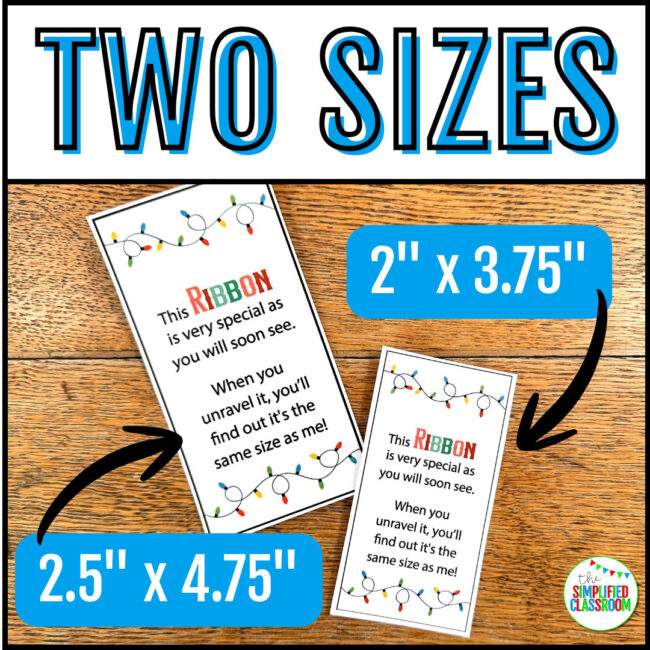 Ribbon Height Ornament Tag & Poem Christmas Parent Gift Craft for ...