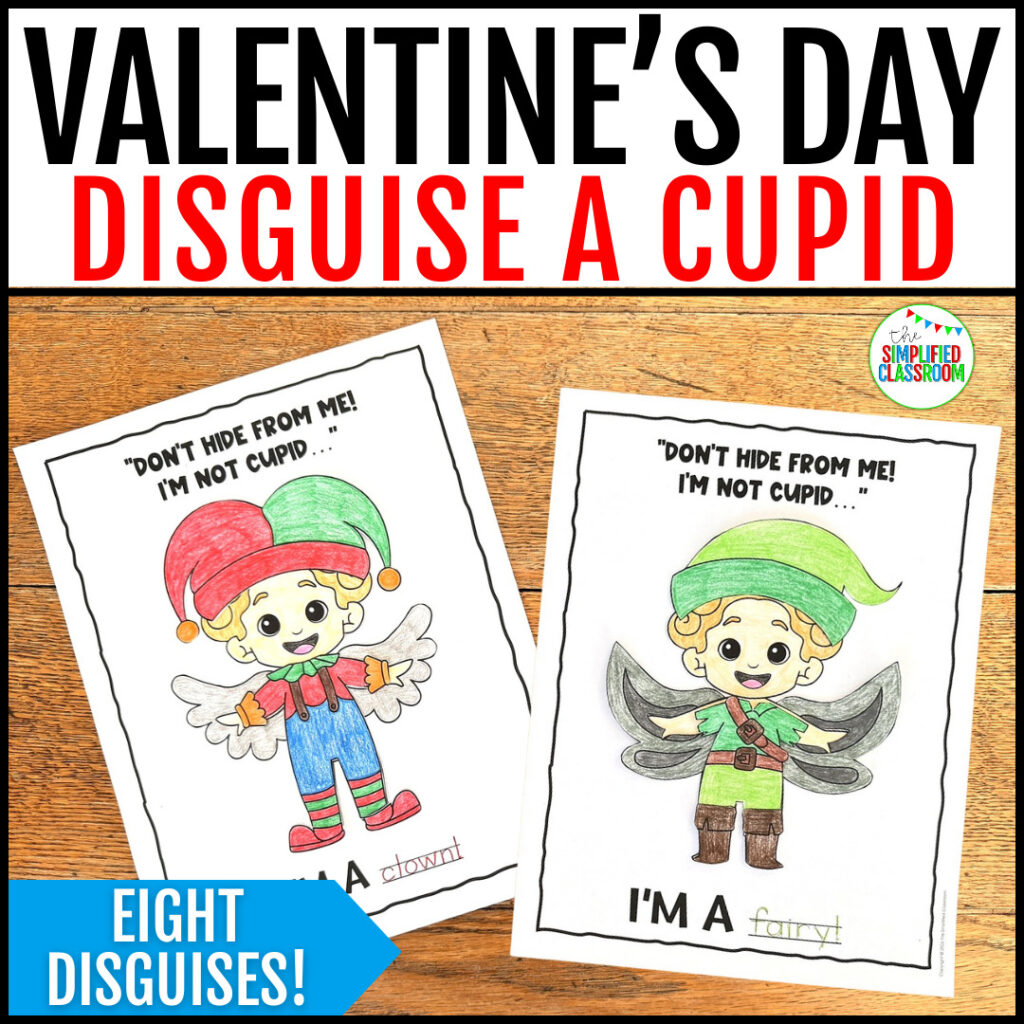 Disguise a Cupid Craft Fun and Easy Valentine’s Day Cut and Paste ...