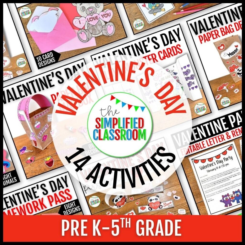 Valentines Day Classroom Crafts for Kids Easy & Low-Prep February ...